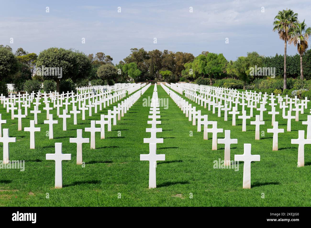 North Africa American Cemetery, honoring the victims of World War 2 ...