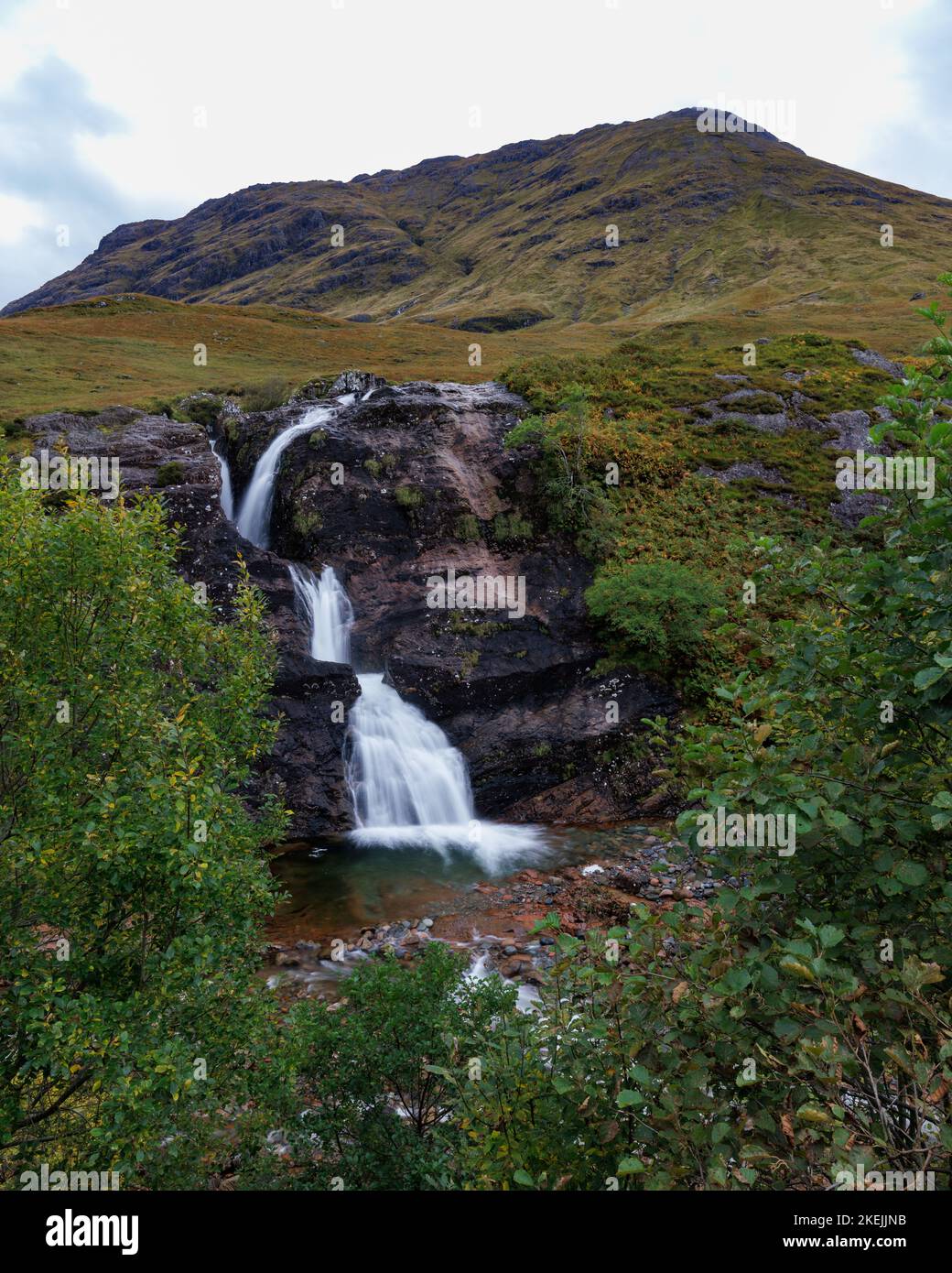 The Meeting of three waters at the foot of The Three Sisters of Glencoe ...