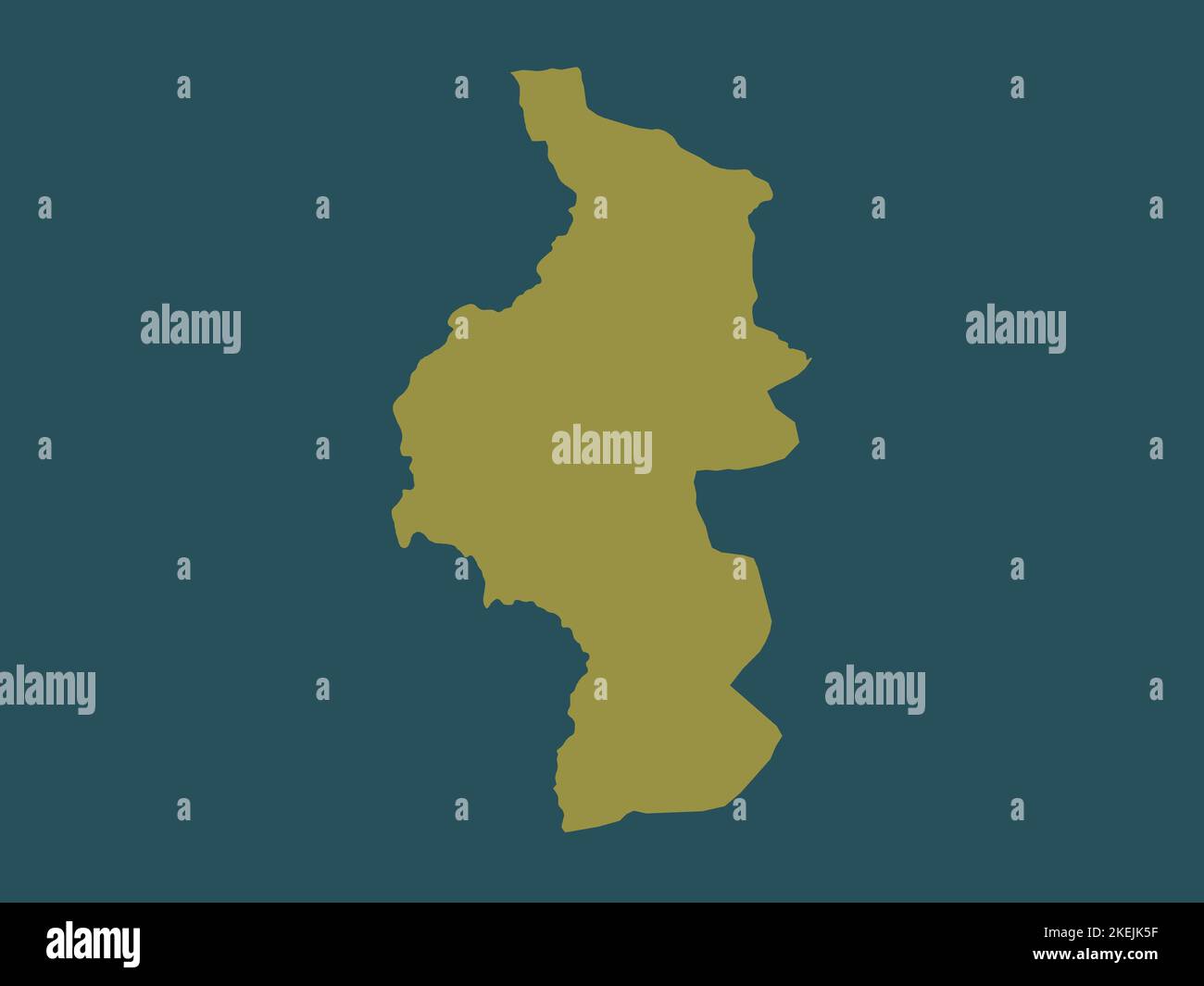 Cuvette-Ouest, region of Republic of Congo. Solid color shape Stock ...