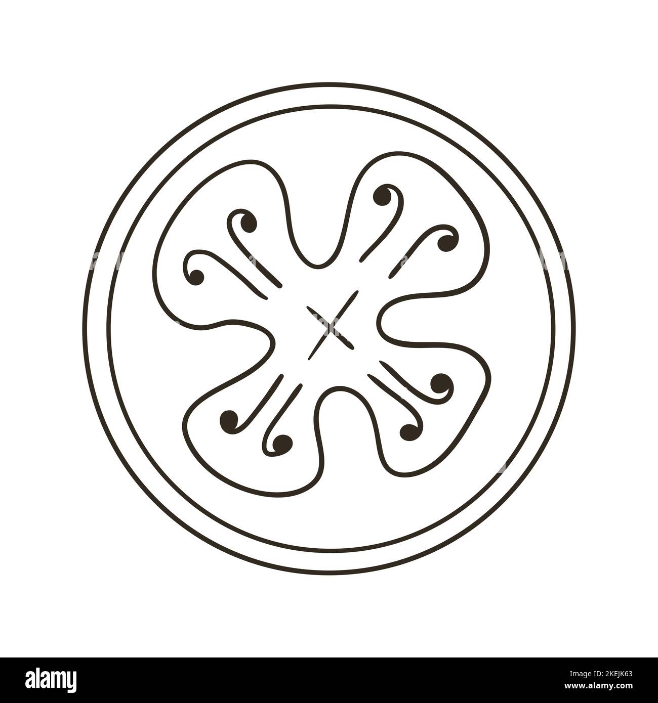 Feijoa. Illustration in hand drawn style. Coloring drawings, exotic ...