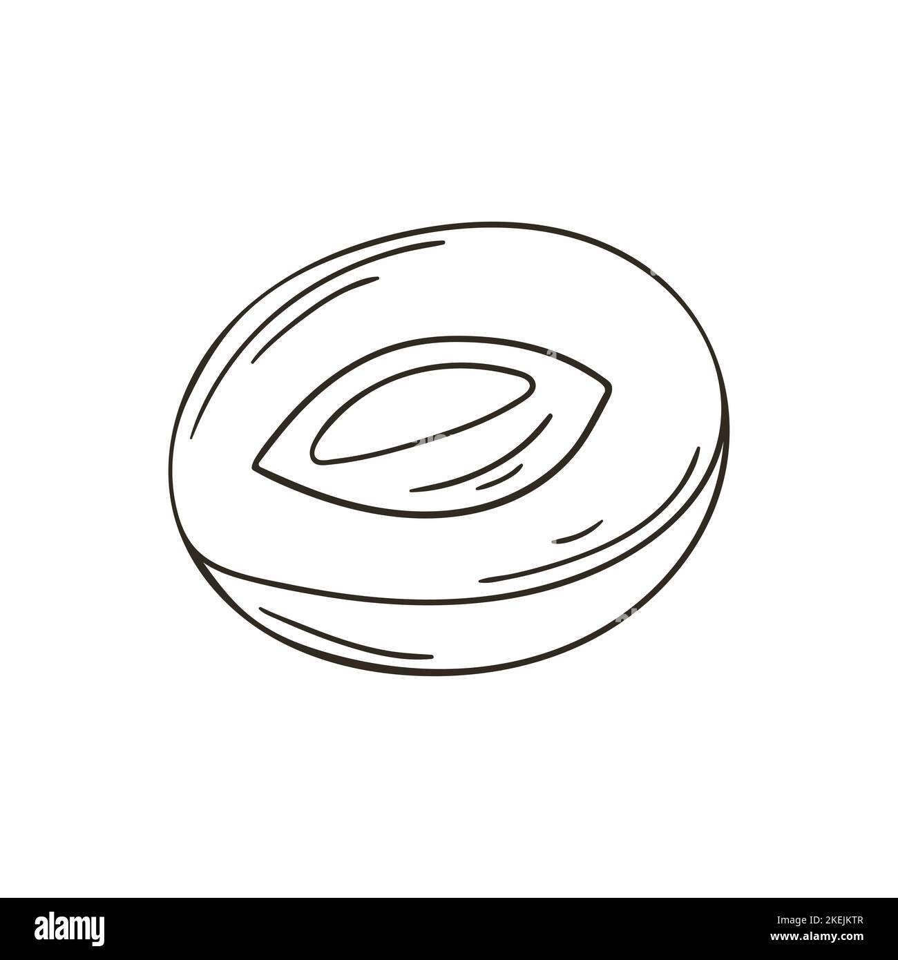 Longan. Coloring in hand drawn style. Children's drawings, exotic fruit ...