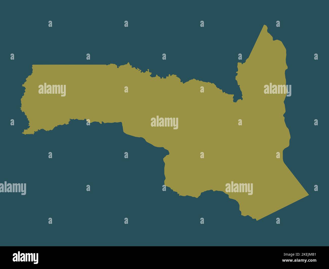 Sangha, region of Republic of Congo. Solid color shape Stock Photo - Alamy