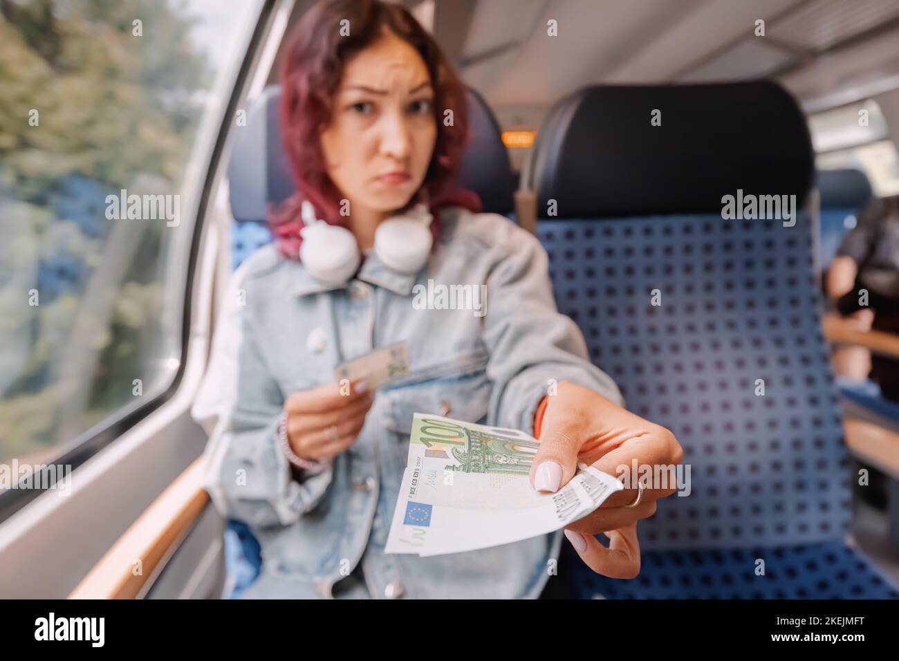 Sad girl on railway hi-res stock photography and images - Alamy