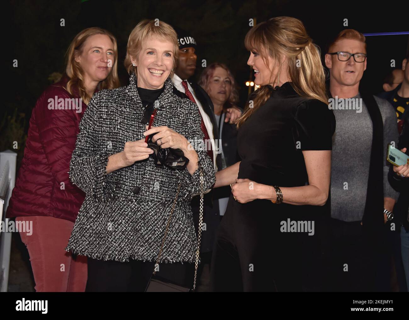 Julie Hagerty and Erinn Hayes walking the red carpet at the Warner ...