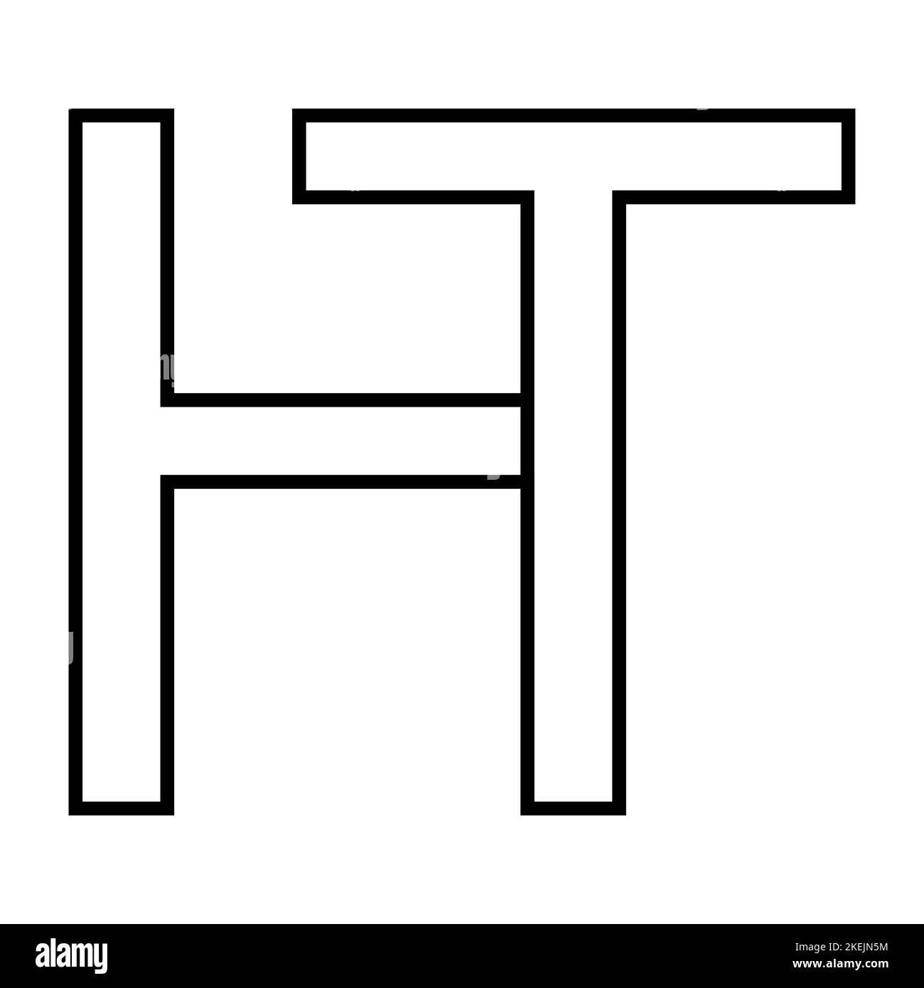 Letter ht logo hi-res stock photography and images - Alamy