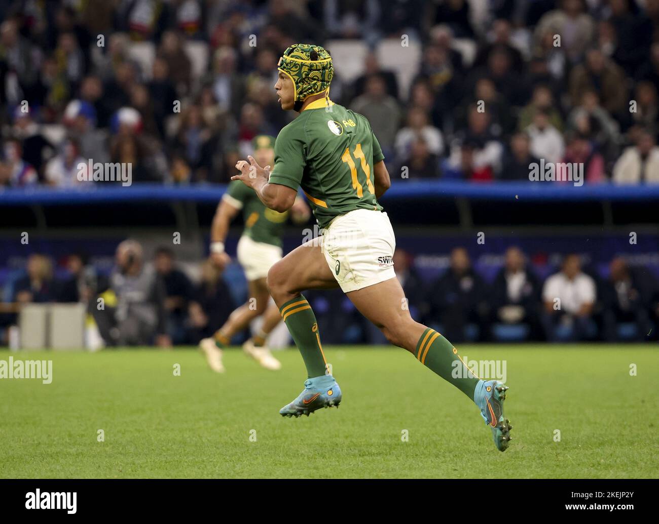 Kurt-Lee Arendse of South Africa during the 2022 Autumn Nations Series ...