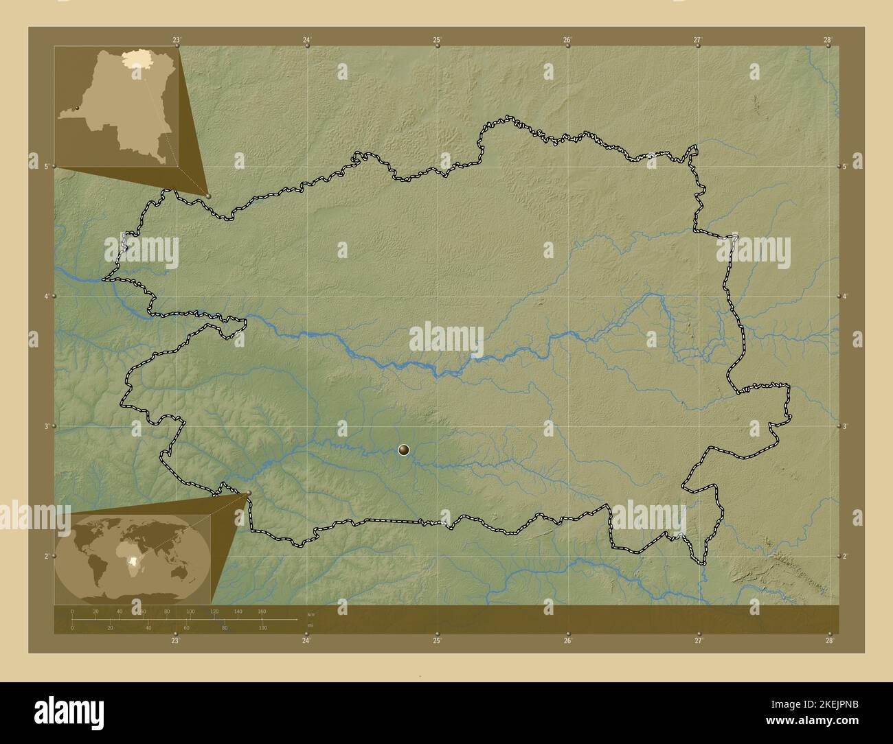 Bas-Uele, province of Democratic Republic of the Congo. Colored ...