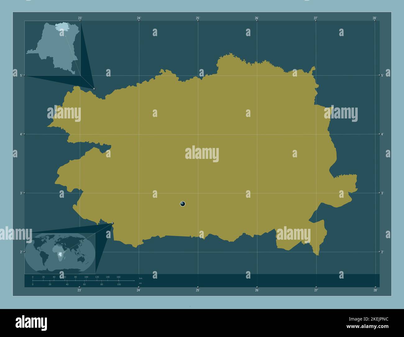 Bas-Uele, province of Democratic Republic of the Congo. Solid color ...