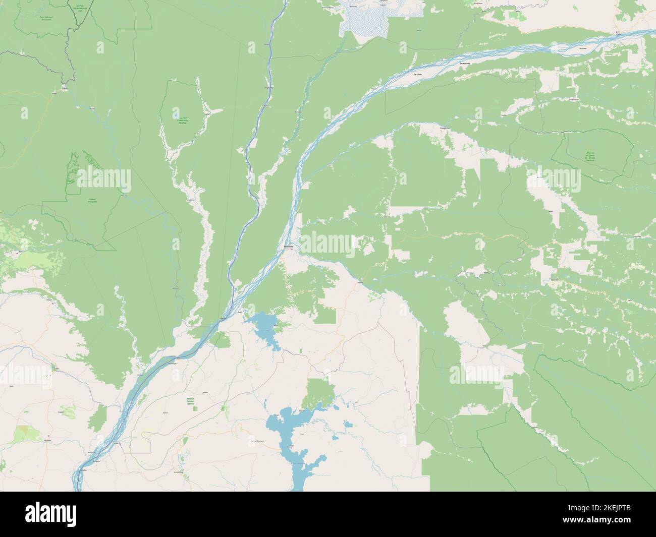 Equateur, province of Democratic Republic of the Congo. Open Street Map ...