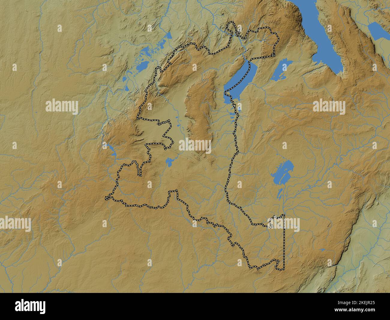 Haut-Katanga, province of Democratic Republic of the Congo. Colored ...