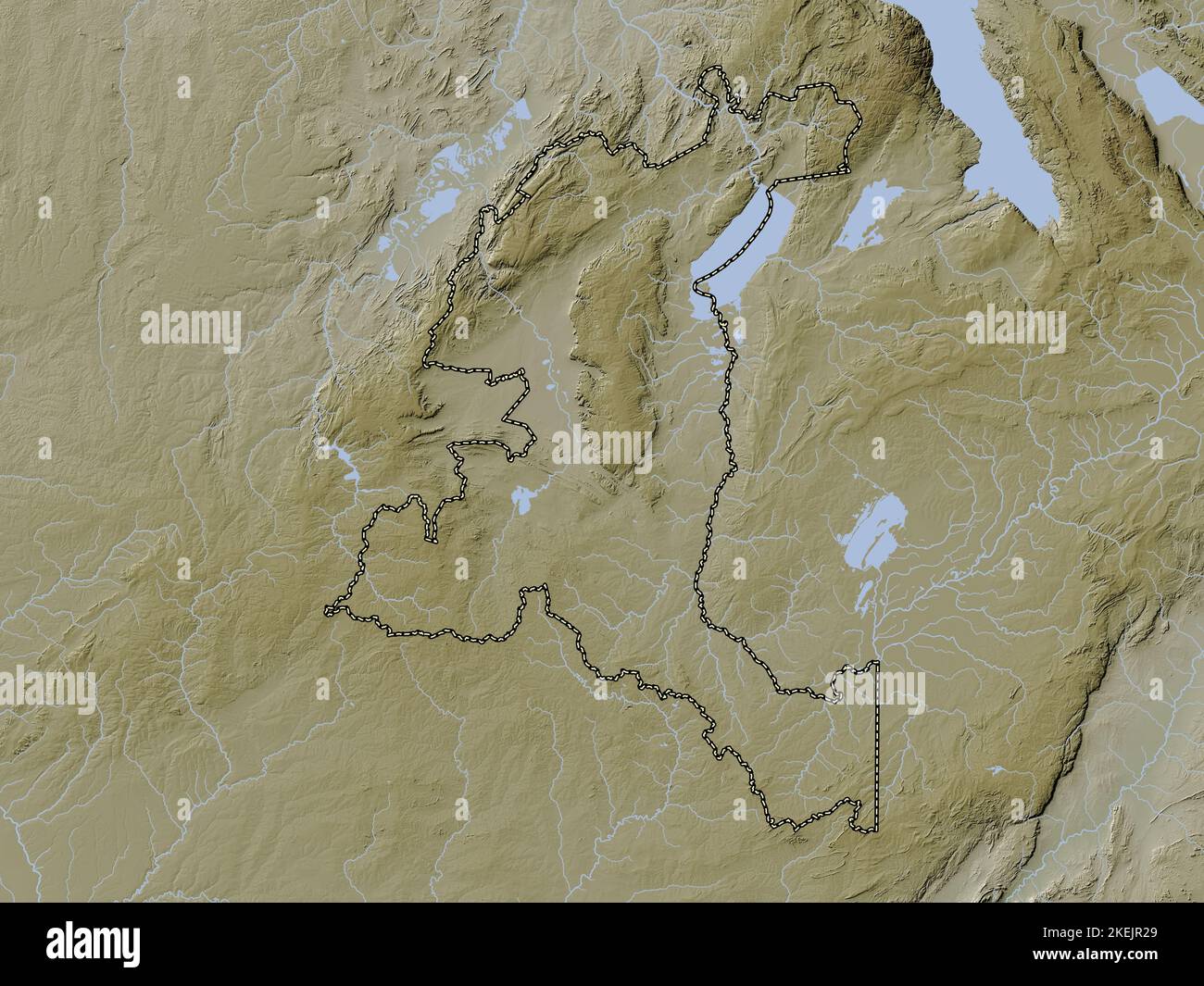 Haut-Katanga, province of Democratic Republic of the Congo. Elevation ...