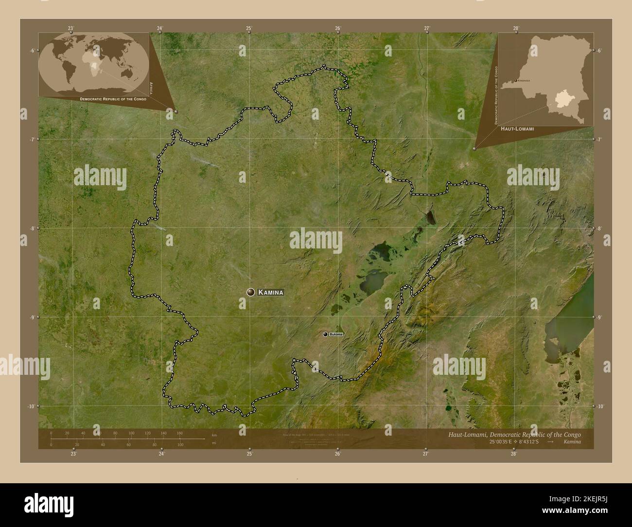 Haut-Lomami, province of Democratic Republic of the Congo. Low ...