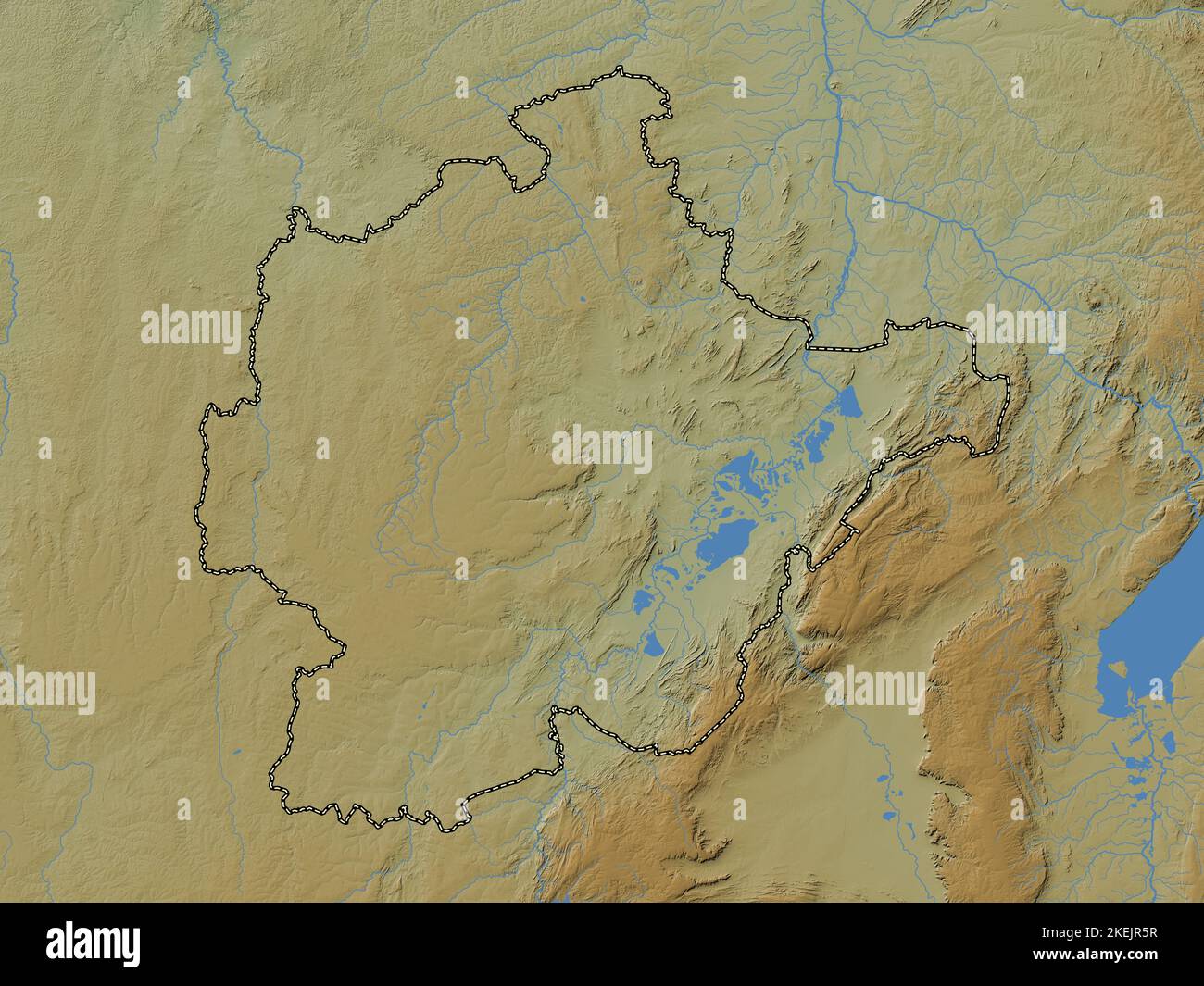Haut-Lomami, province of Democratic Republic of the Congo. Colored ...