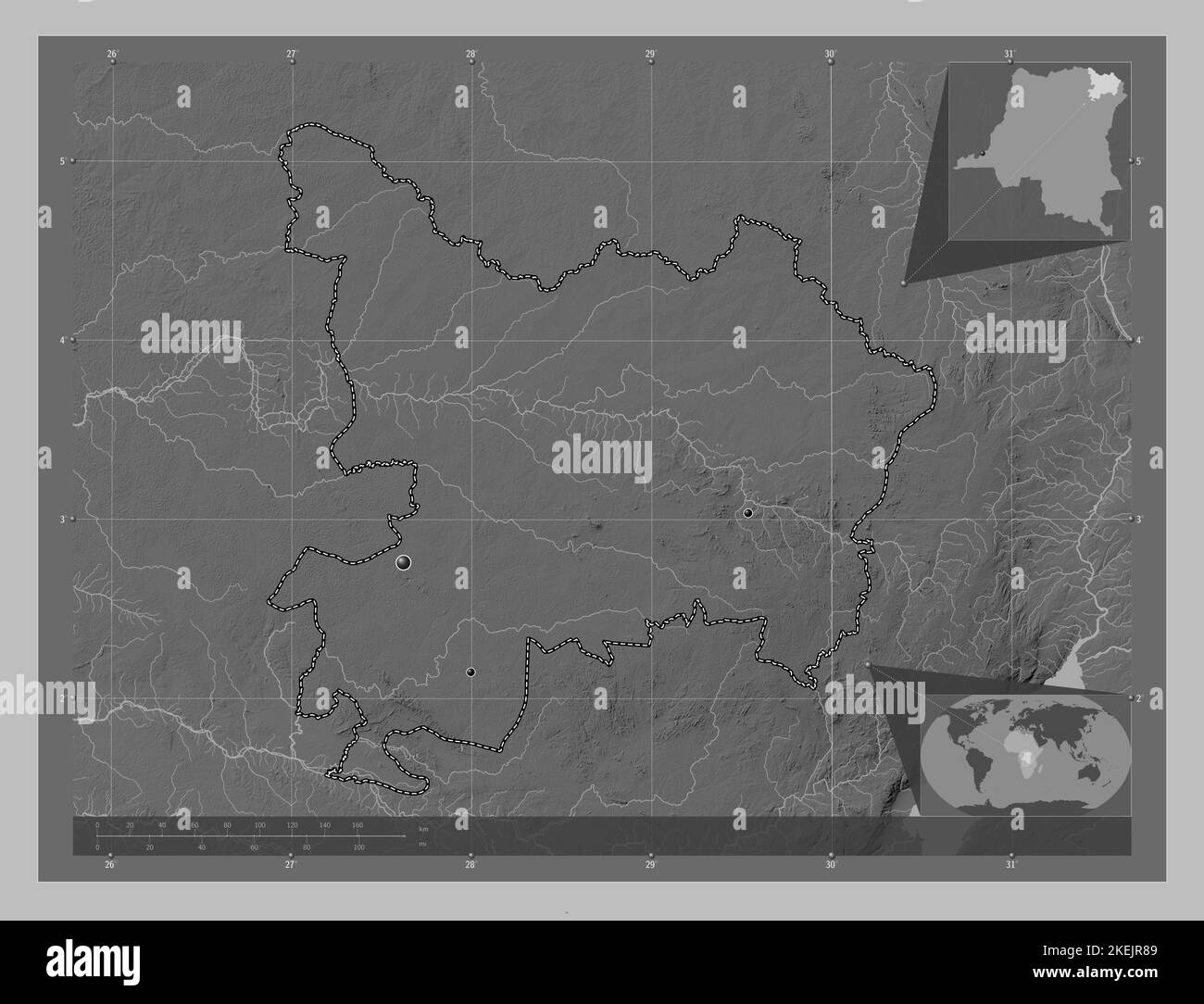 Map of haut uele Black and White Stock Photos & Images - Alamy