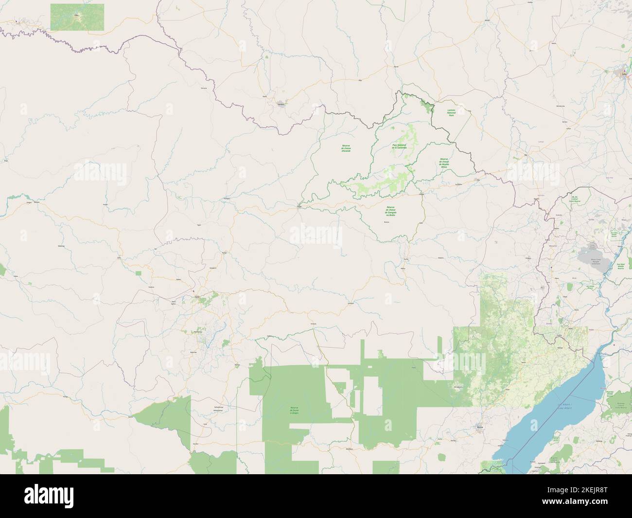 Haut-Uele, province of Democratic Republic of the Congo. Open Street ...