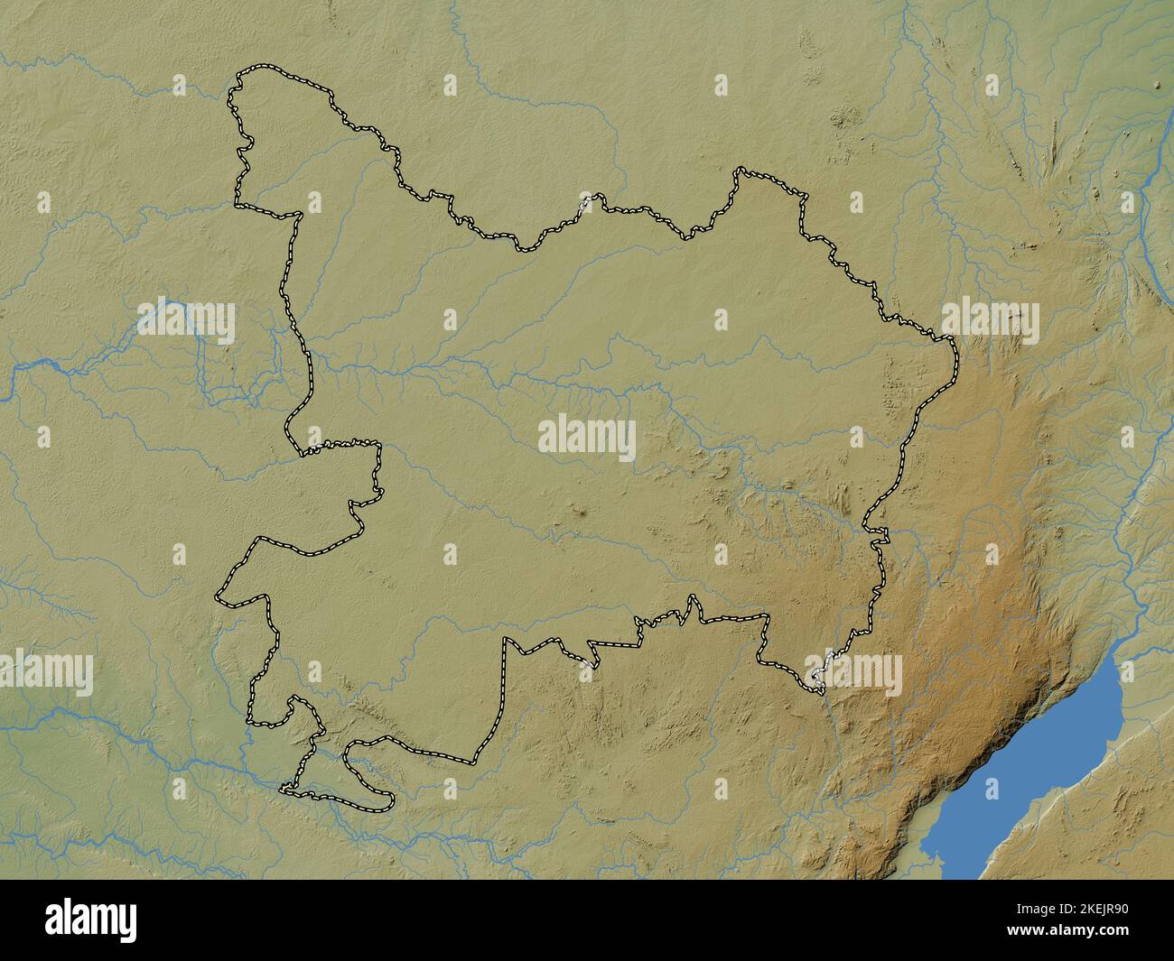 Haut-Uele, province of Democratic Republic of the Congo. Colored ...