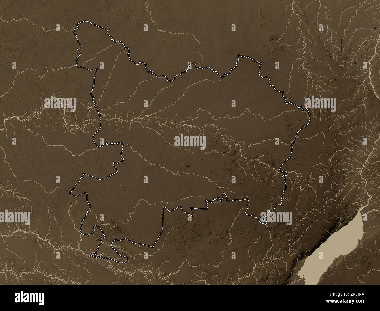 Haut-Uele, province of Democratic Republic of the Congo. Elevation map ...