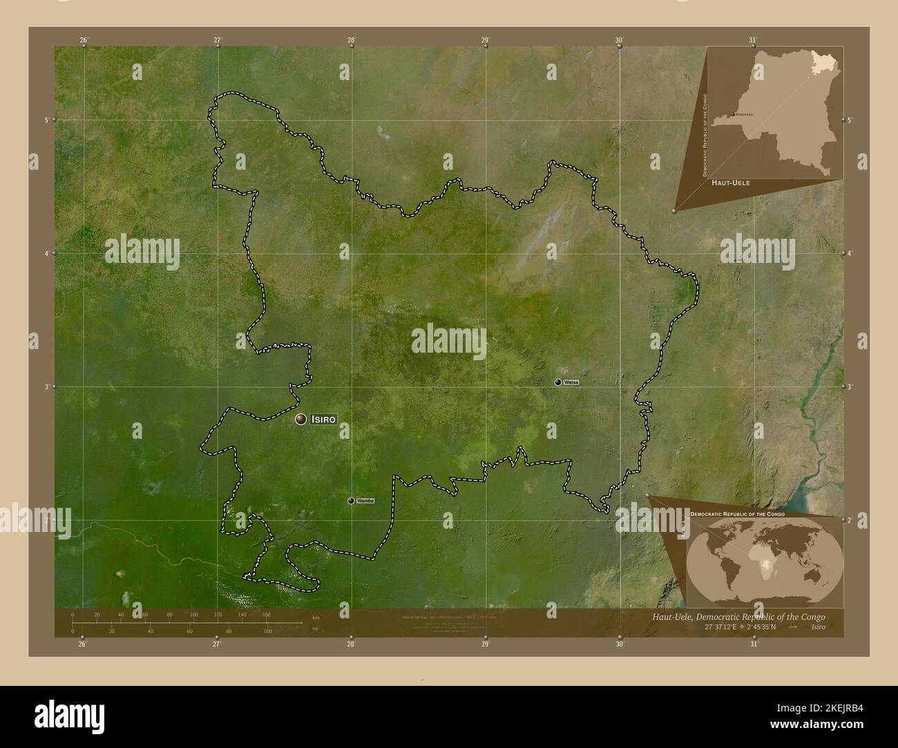 Haut-Uele, province of Democratic Republic of the Congo. Low resolution ...