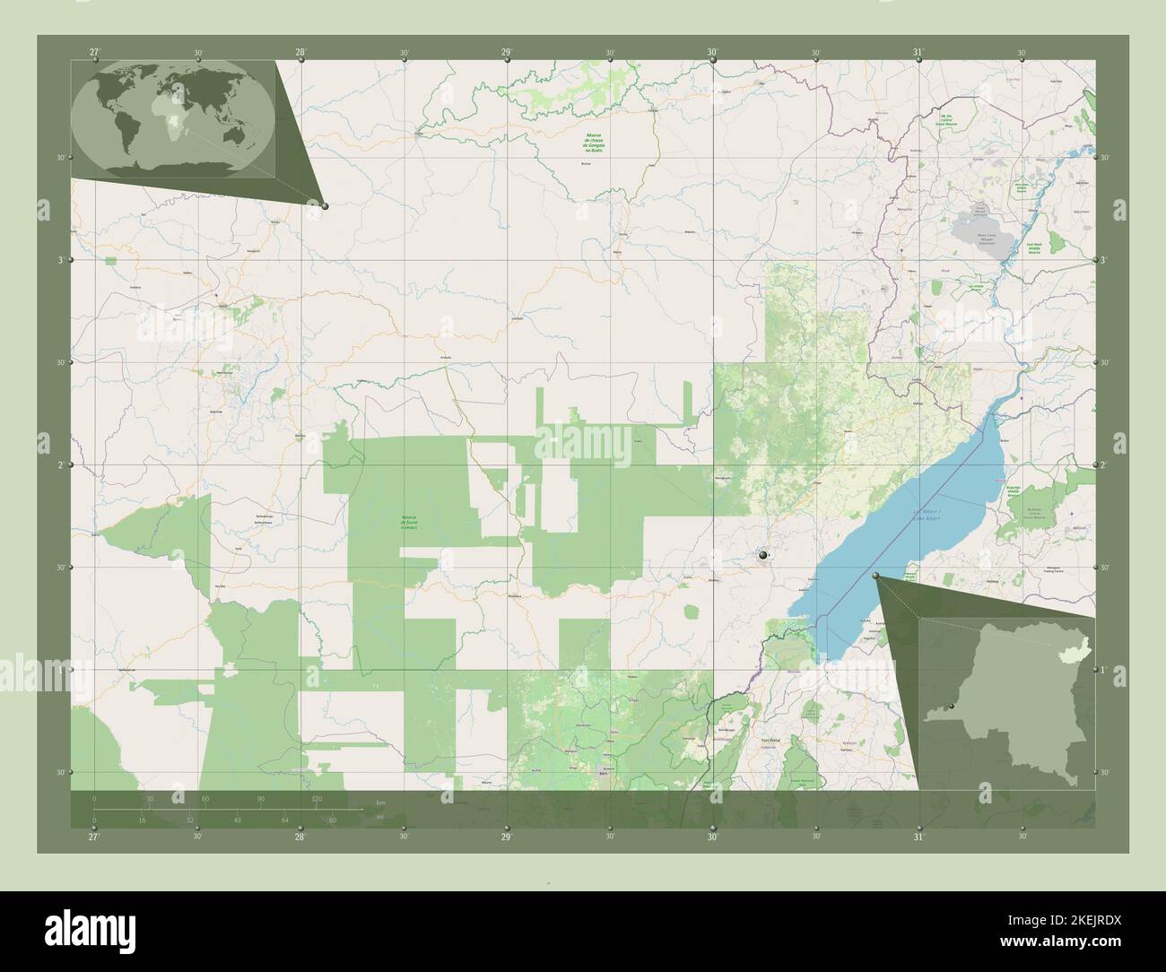 Ituri, province of Democratic Republic of the Congo. Open Street Map ...