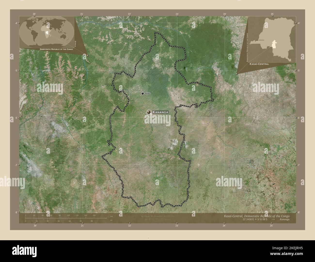 Kasai-Central, province of Democratic Republic of the Congo. High ...