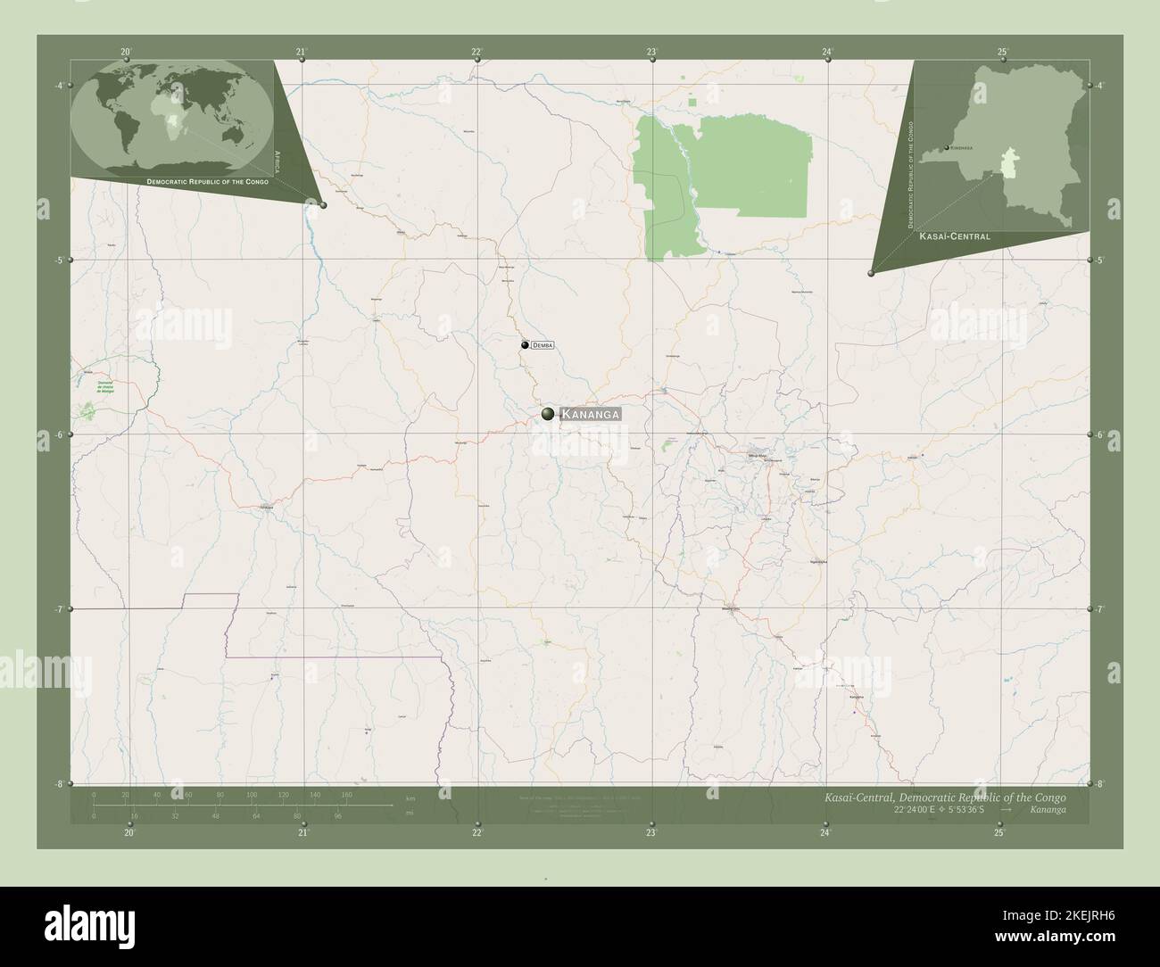 Kasai-Central, province of Democratic Republic of the Congo. Open ...