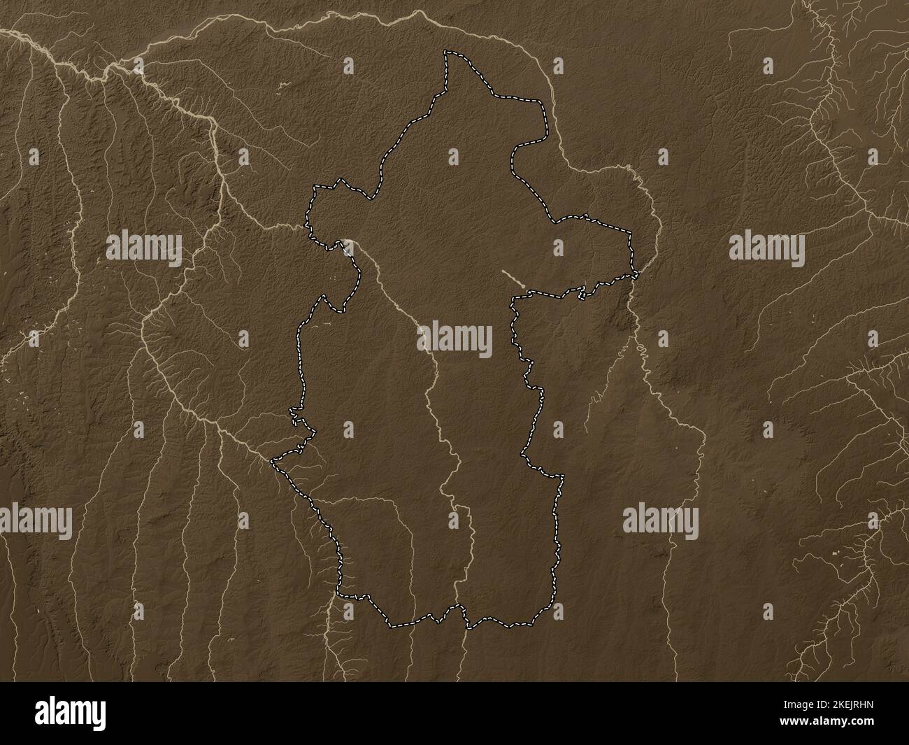 Kasai-Central, province of Democratic Republic of the Congo. Elevation ...