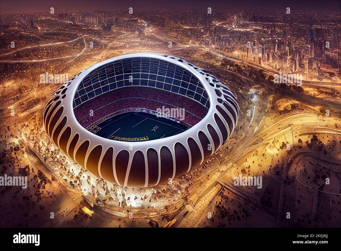Qatar world cup stadium above hi-res stock photography and images - Alamy