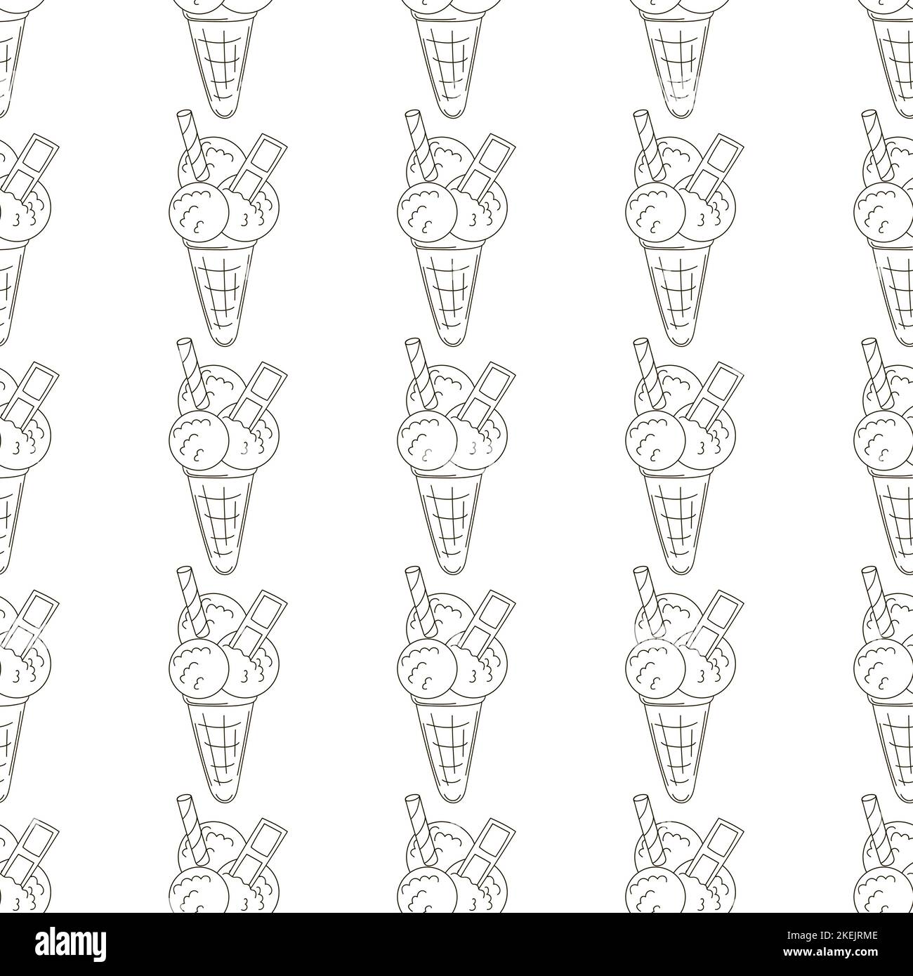 Ice cream coloring page printable hi-res stock photography and images ...