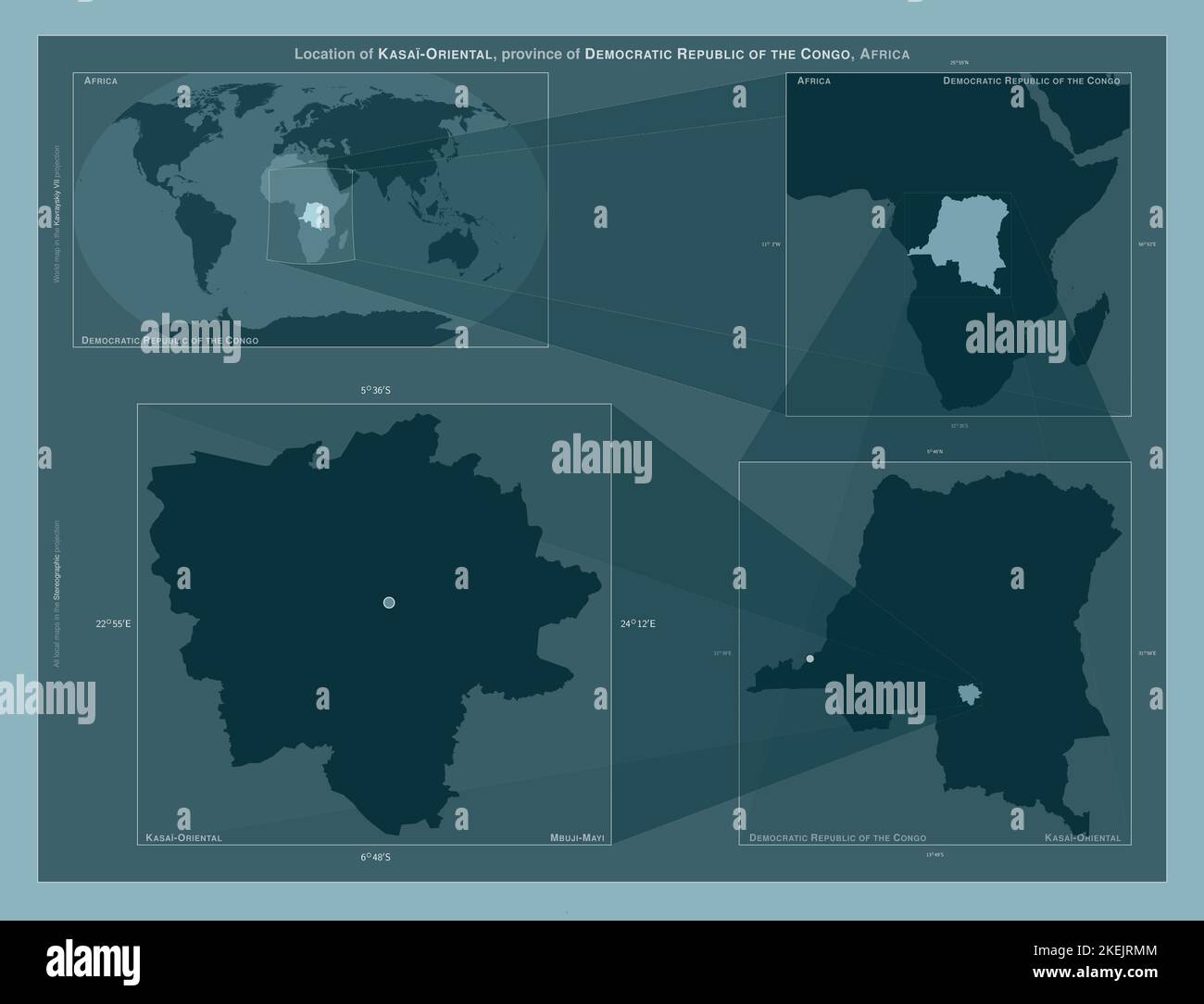 Kasai-Oriental, province of Democratic Republic of the Congo. Diagram ...