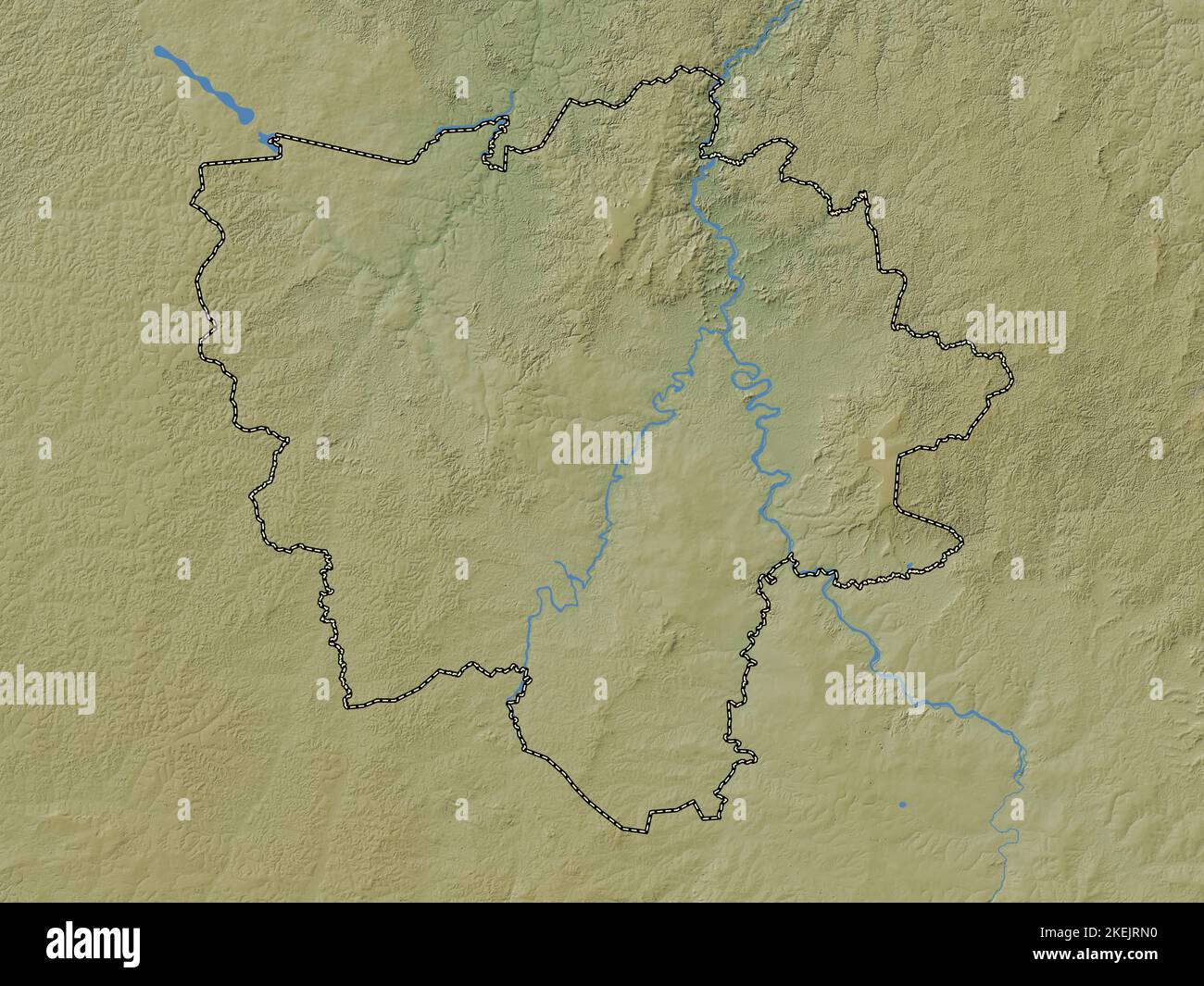 Kasai-Oriental, province of Democratic Republic of the Congo. Colored ...