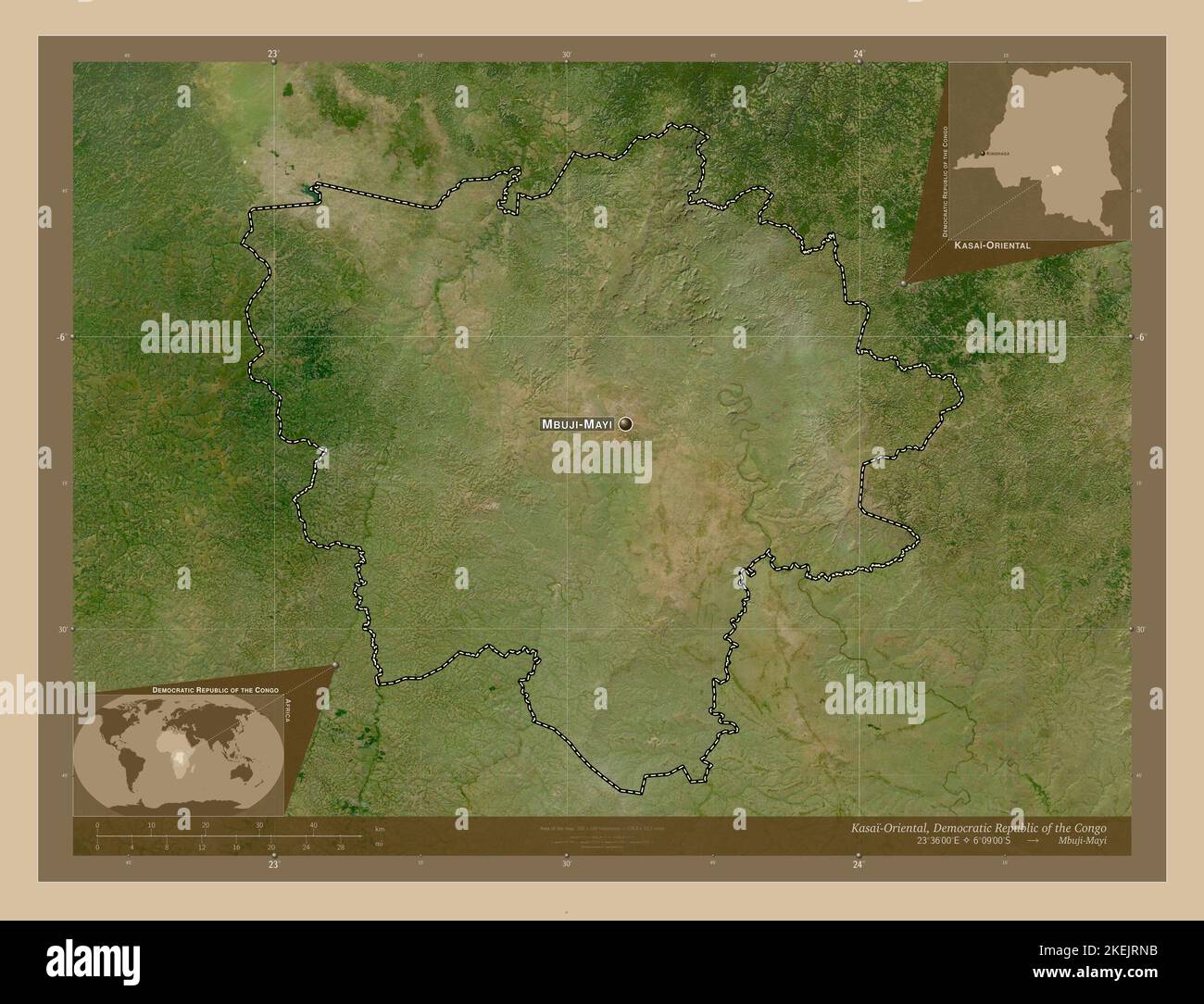 Kasai-Oriental, province of Democratic Republic of the Congo. Low ...