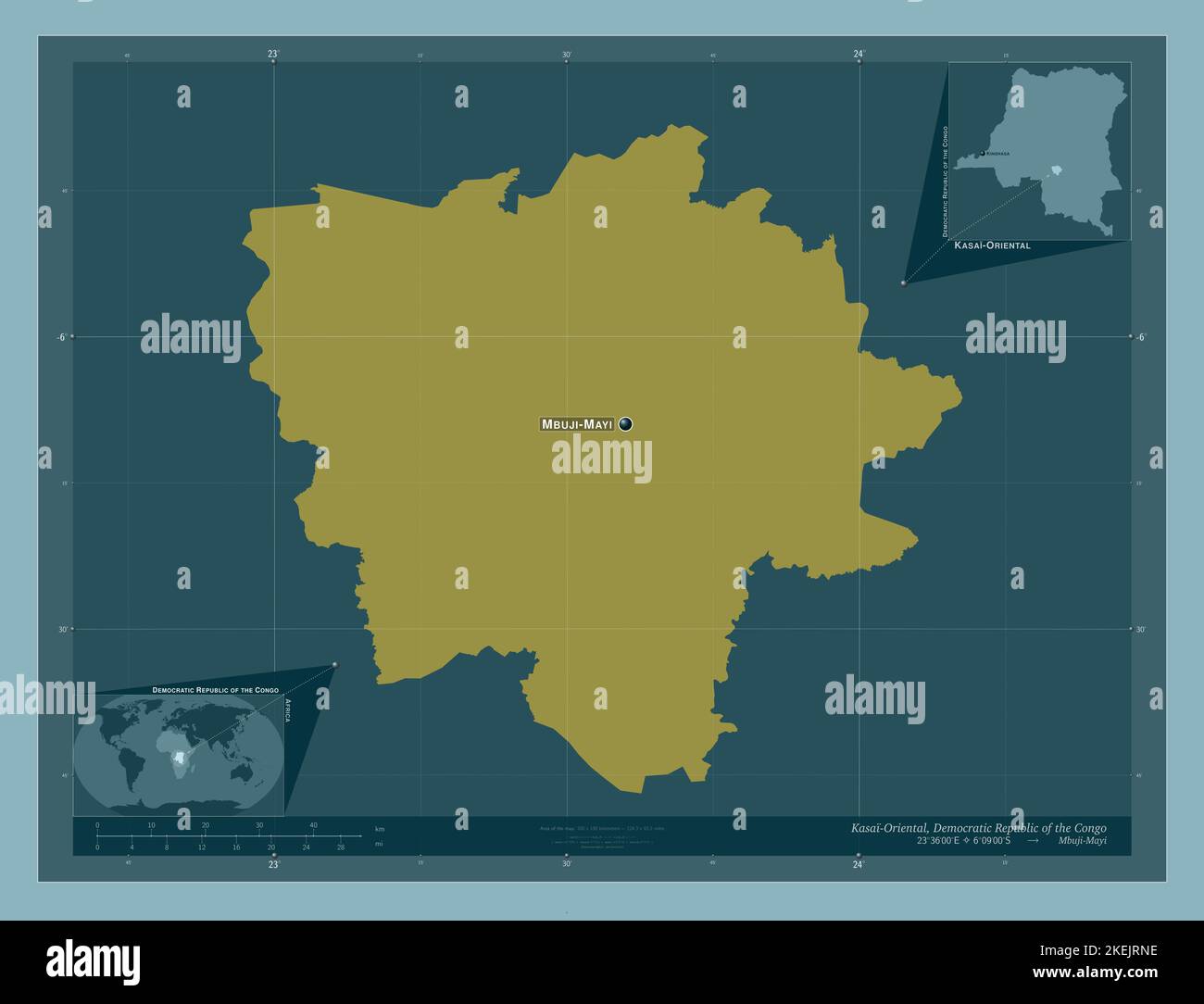 Kasai-Oriental, province of Democratic Republic of the Congo. Solid ...