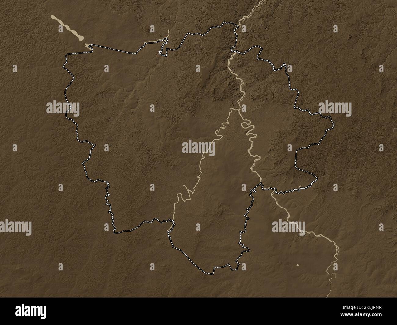 Kasai-Oriental, province of Democratic Republic of the Congo. Elevation ...