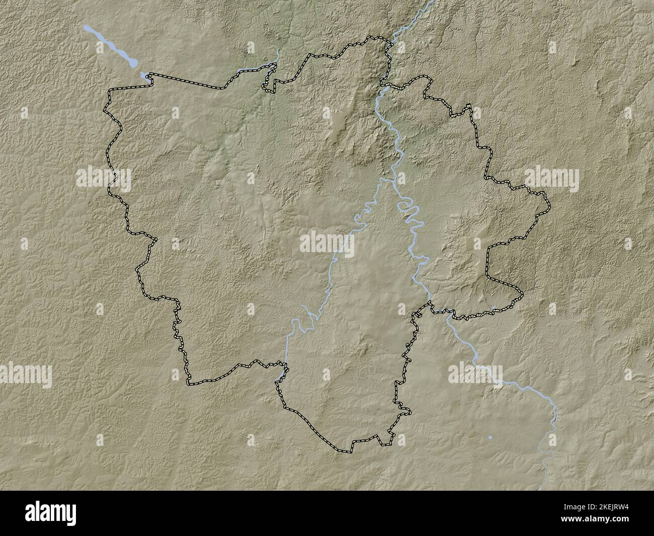 Kasai-Oriental, province of Democratic Republic of the Congo. Elevation ...