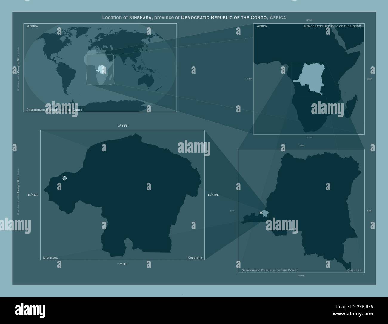 Kinshasa, province of Democratic Republic of the Congo. Diagram showing ...