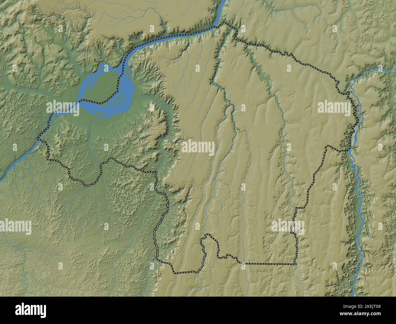 Kinshasa, province of Democratic Republic of the Congo. Colored ...