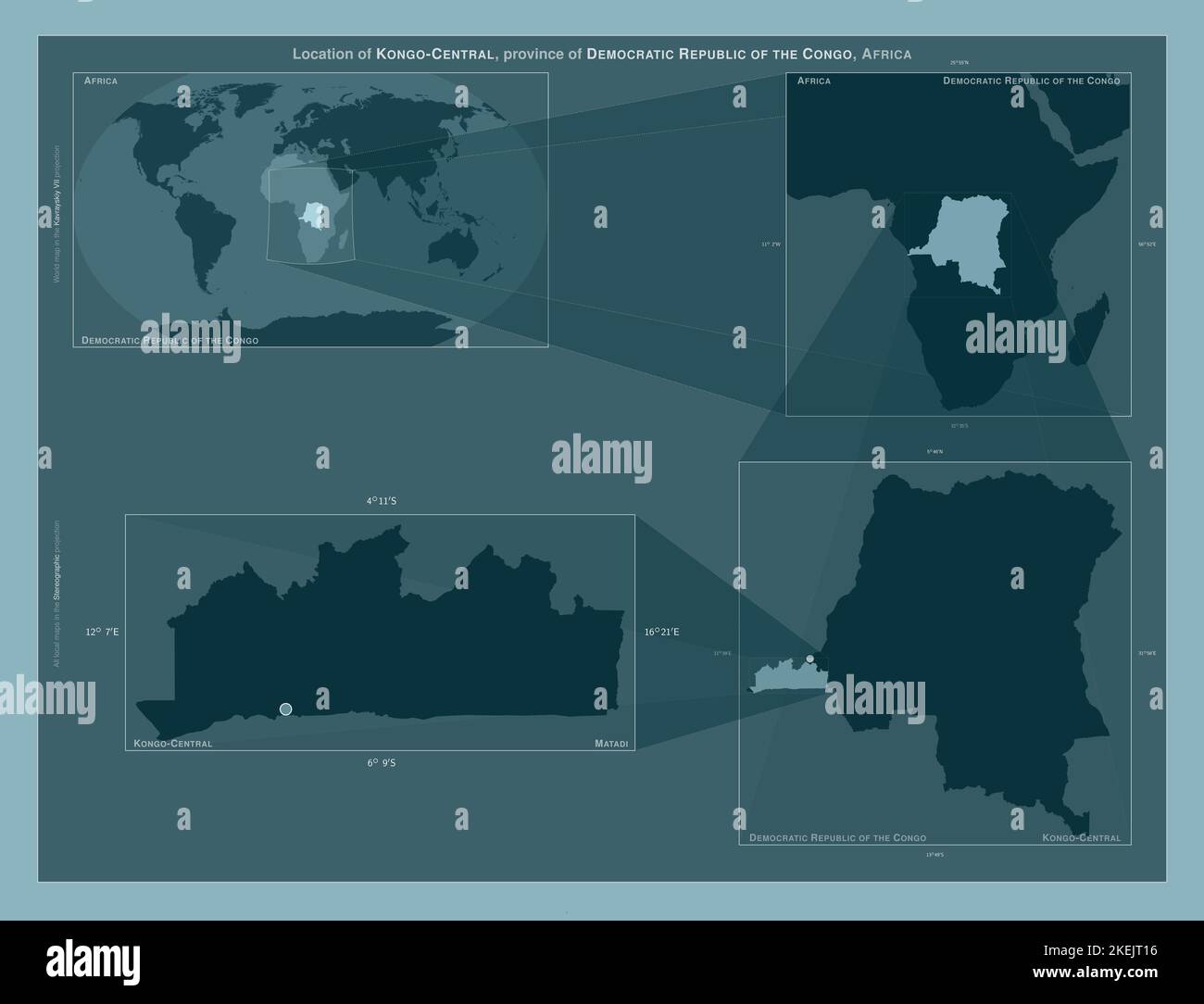 Kongo-Central, province of Democratic Republic of the Congo. Diagram ...