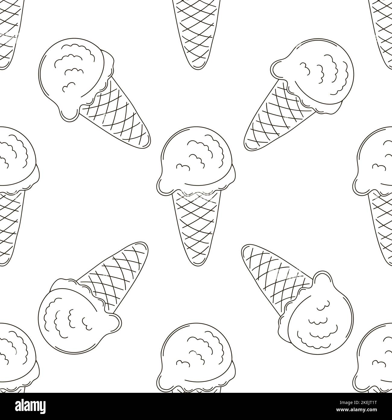 Ice cream coloring page printable hi-res stock photography and images ...