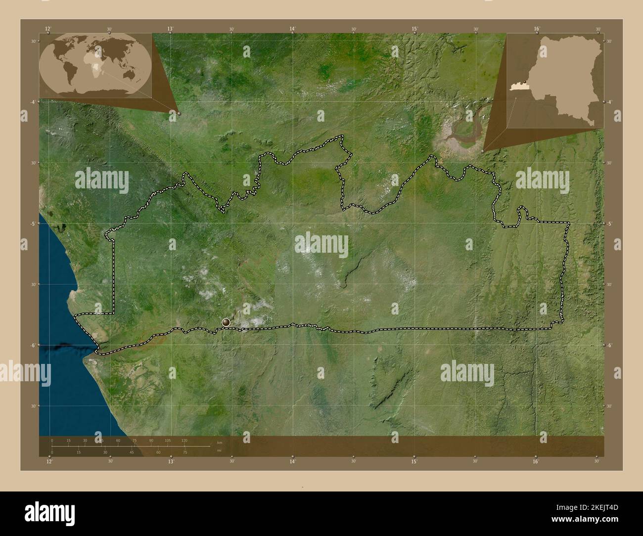 Kongo-Central, province of Democratic Republic of the Congo. Low ...