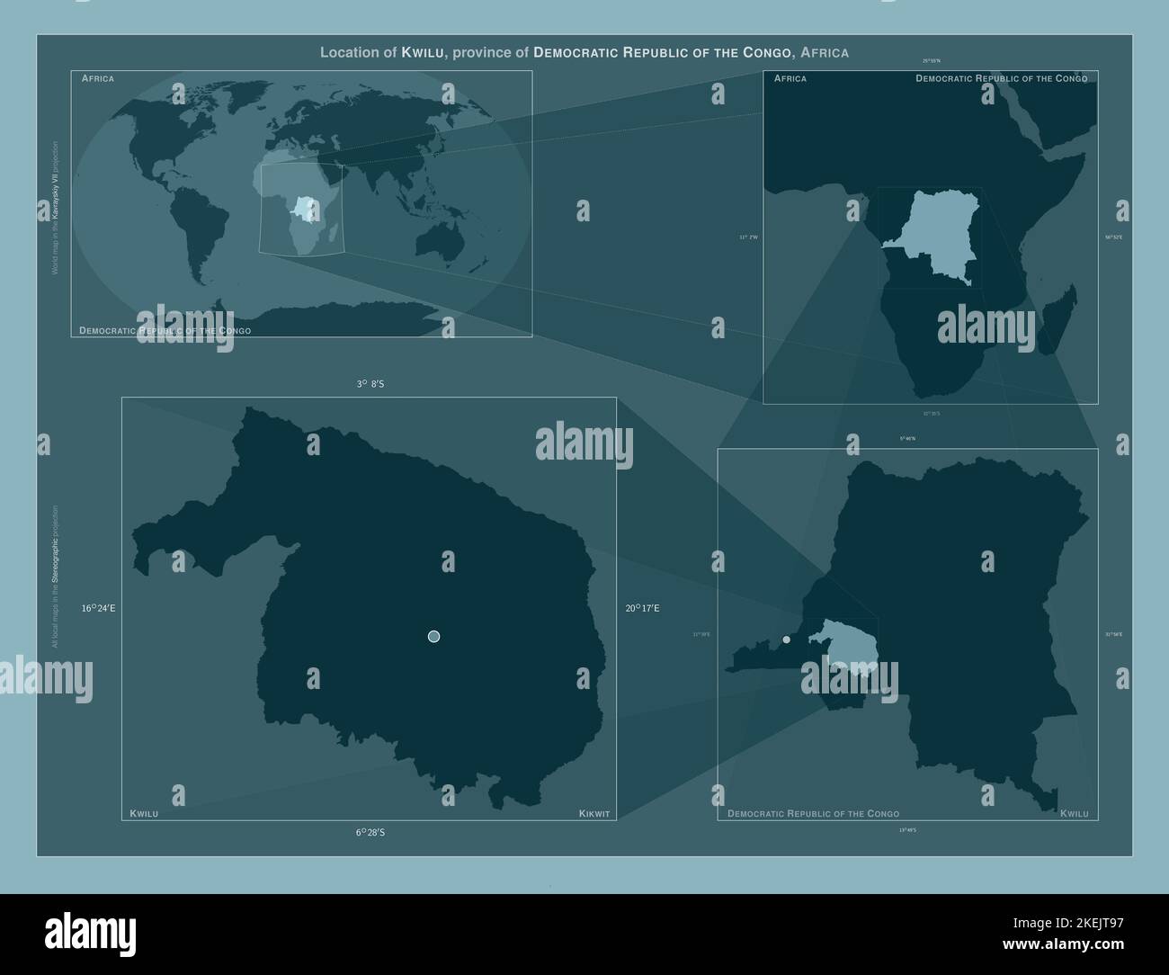 Kwilu, province of Democratic Republic of the Congo. Diagram showing ...