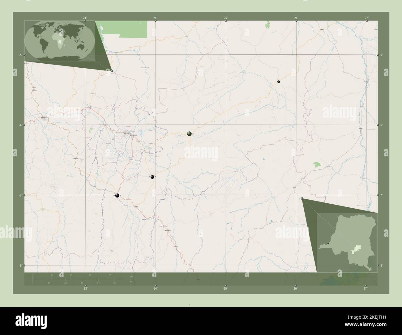 Lomami, province of Democratic Republic of the Congo. Open Street Map ...
