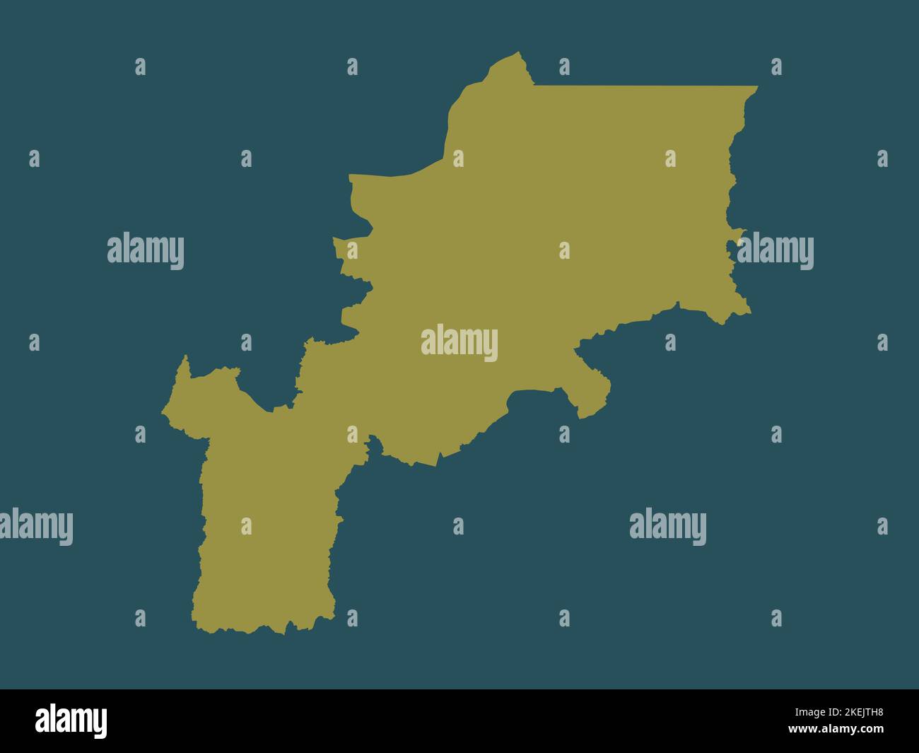 Lomami, province of Democratic Republic of the Congo. Solid color shape ...