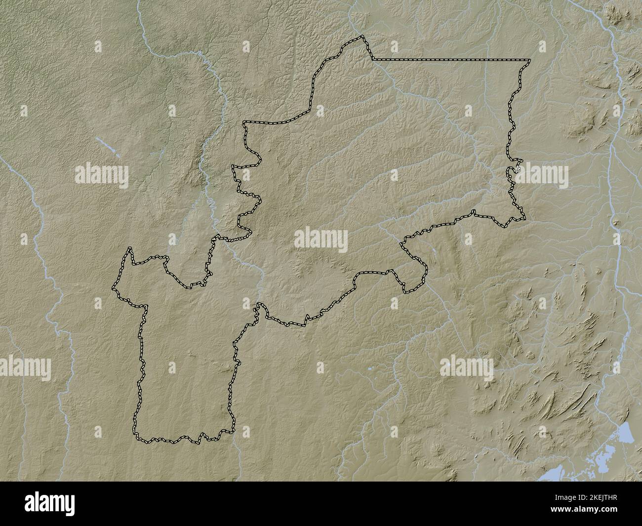 Lomami, province of Democratic Republic of the Congo. Elevation map ...