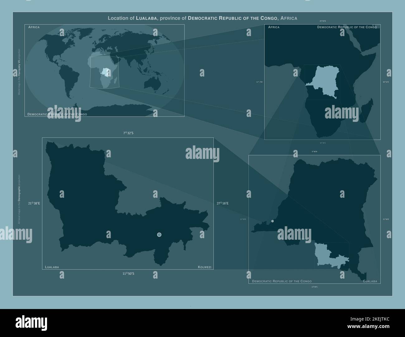 Lualaba, province of Democratic Republic of the Congo. Diagram showing ...