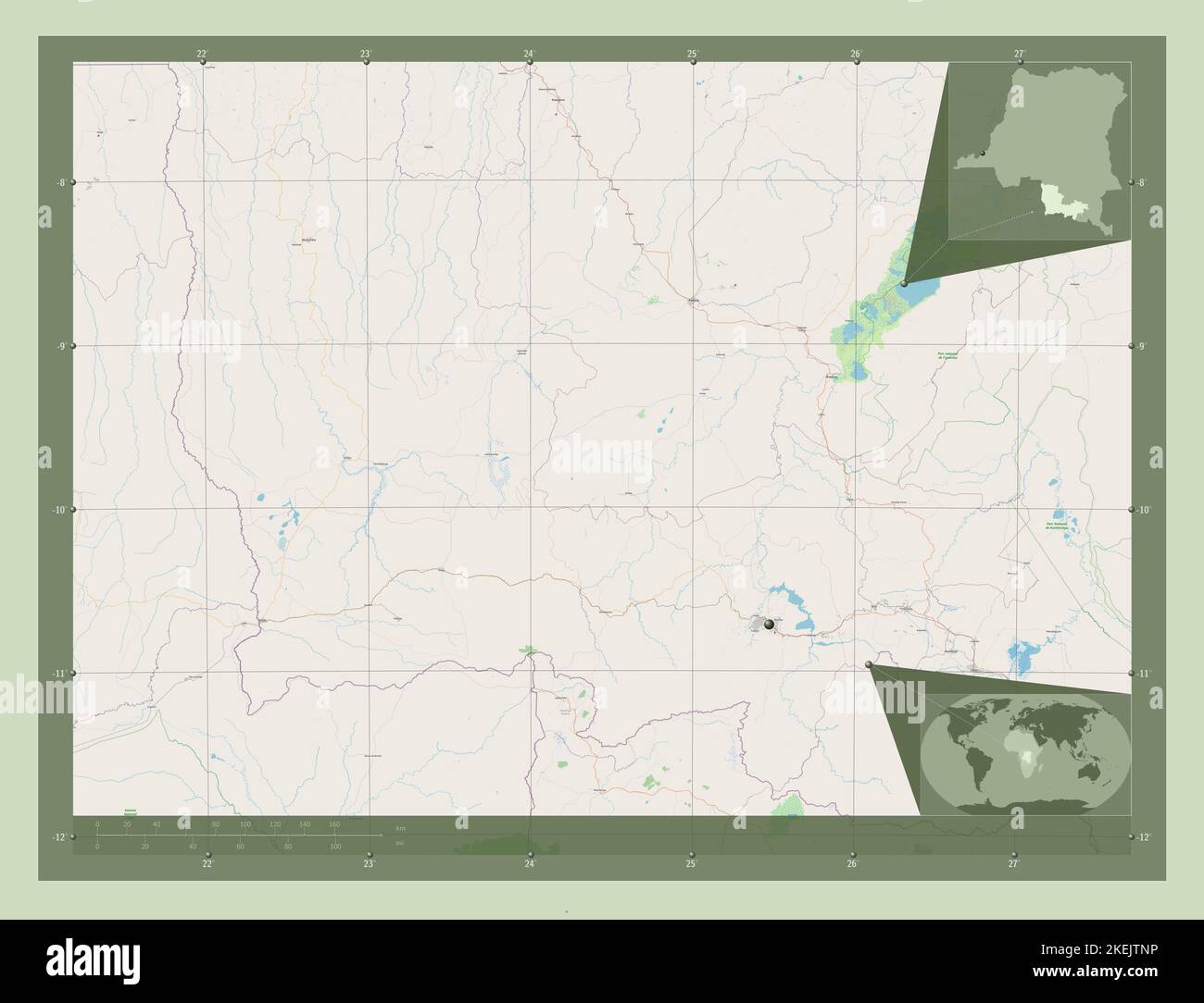 Lualaba, province of Democratic Republic of the Congo. Open Street Map ...