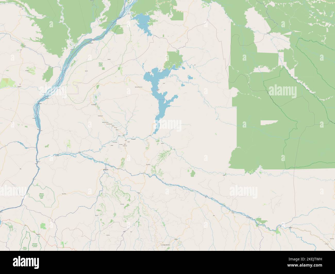 Mai-Ndombe, province of Democratic Republic of the Congo. Open Street ...