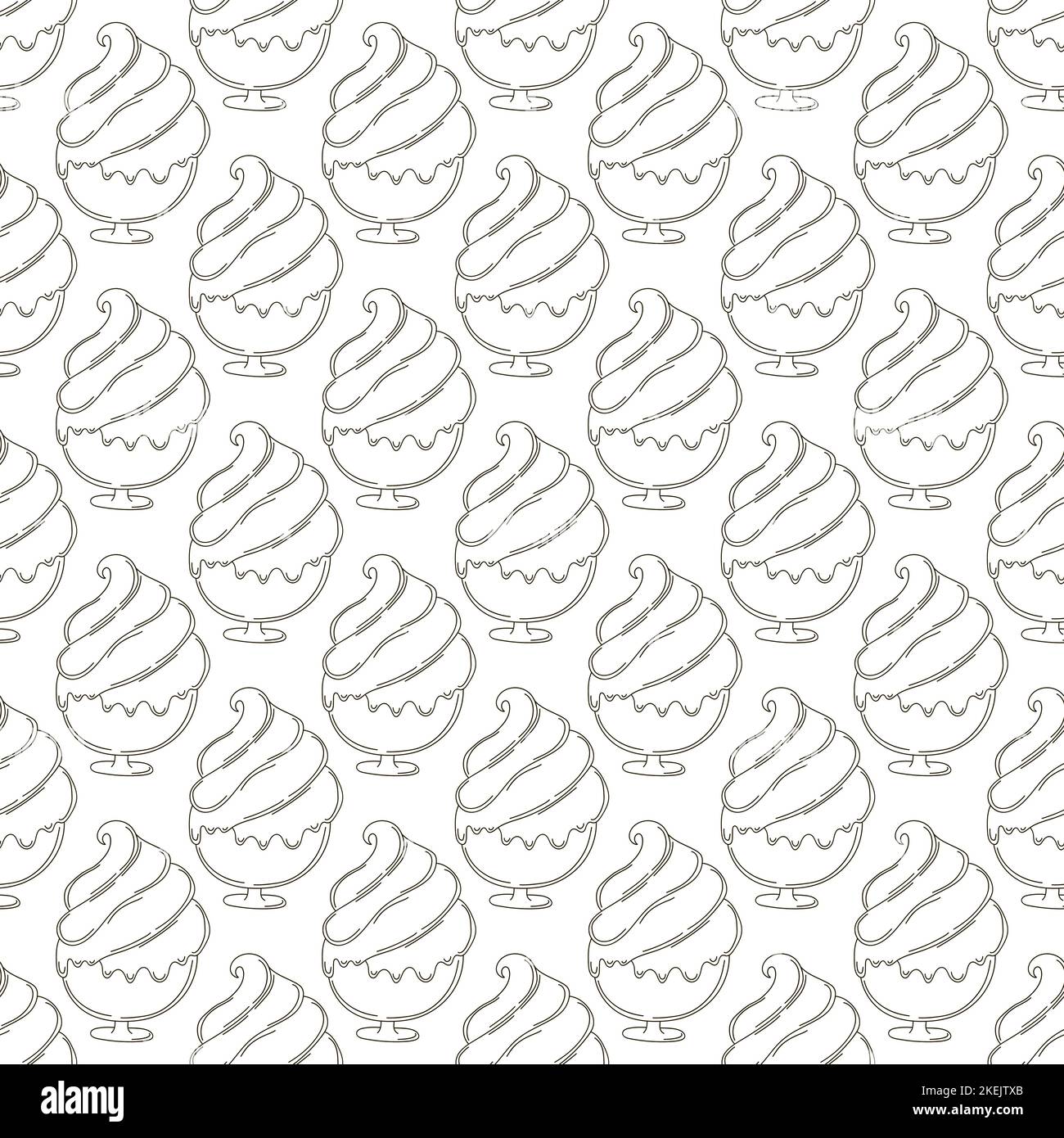 Ice cream cone coloring page printable hi-res stock photography and ...
