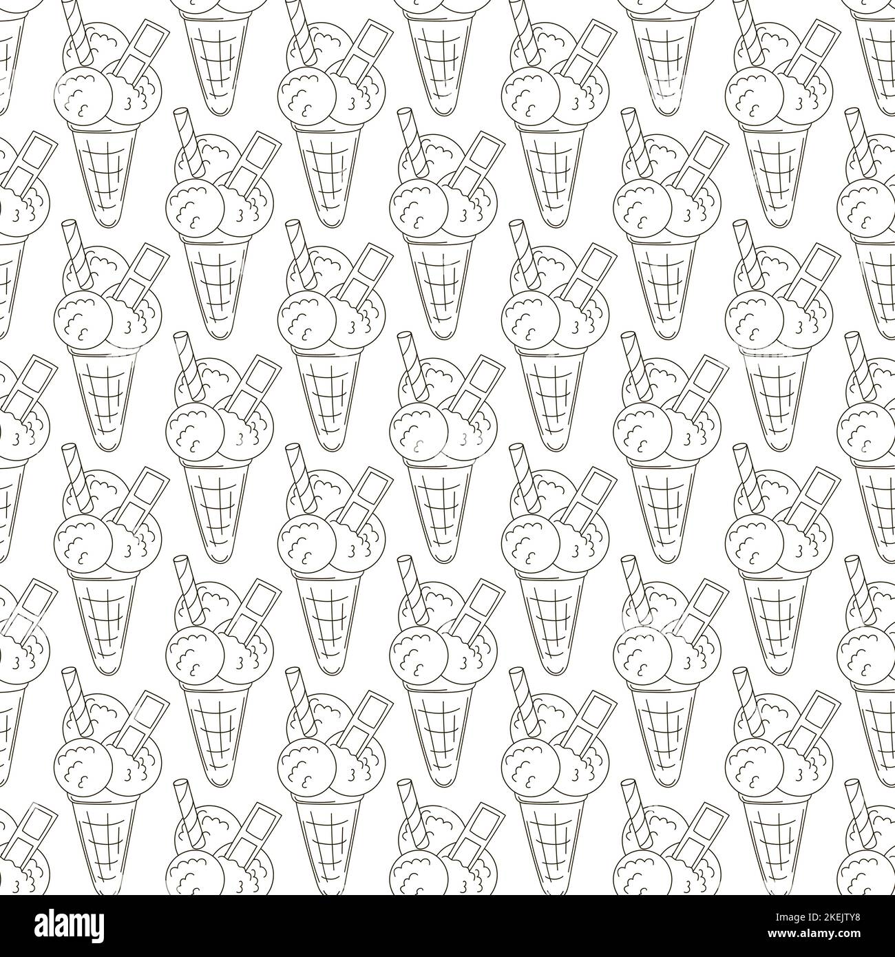 Ice cream coloring page printable hi-res stock photography and images ...