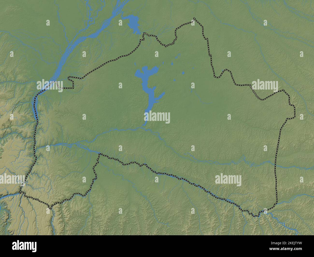 Mai-Ndombe, province of Democratic Republic of the Congo. Colored ...