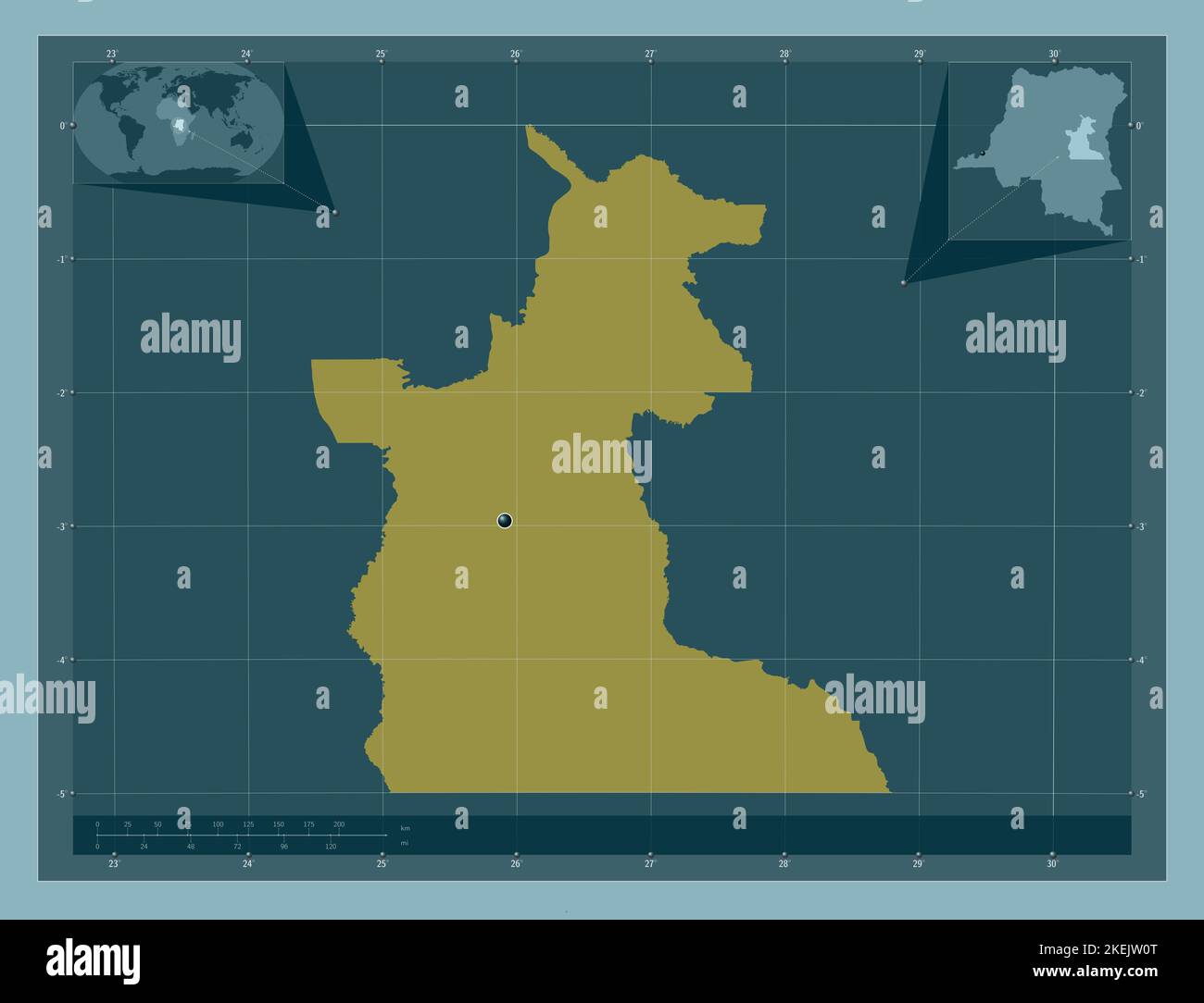 Maniema, province of Democratic Republic of the Congo. Solid color ...